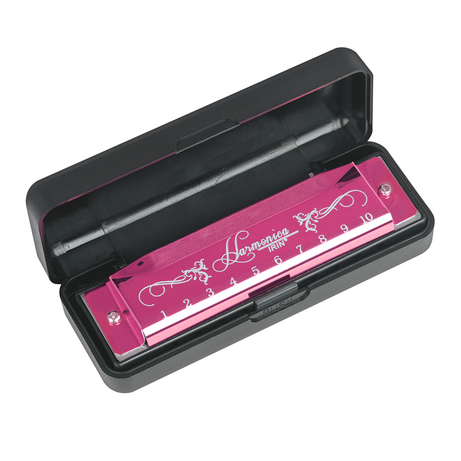 DESIGNICE Harmonica,C-Key Design Harmonicas for Adults,Nickel-Plated ...