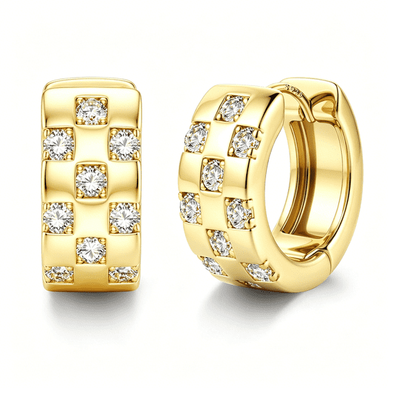 DESIGNICE Hypoallergenic Chunky Hoop Earrings for Women-925 Sterling ...