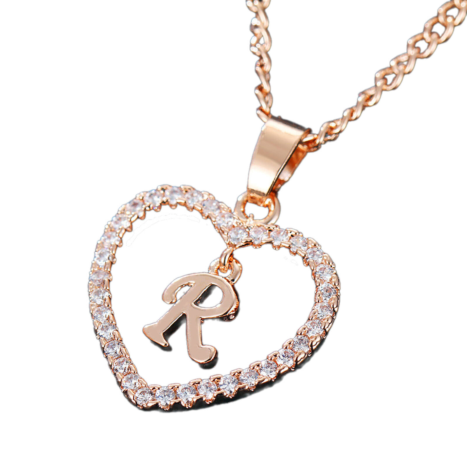 DESIGNICE Initial Necklaces for Women,Glittering Gold Initial Necklace ...