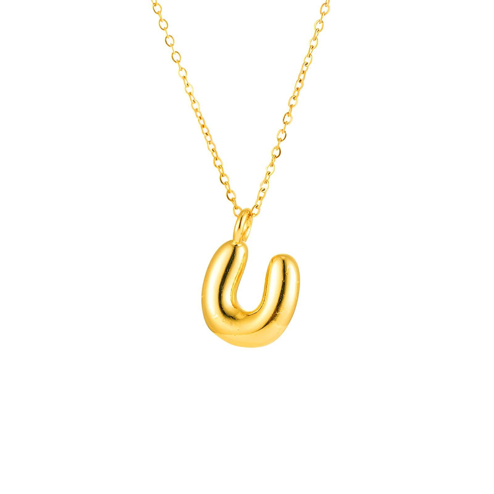 DESIGNICE Initial Necklaces for Women,26-Letter Custom Design Gold ...