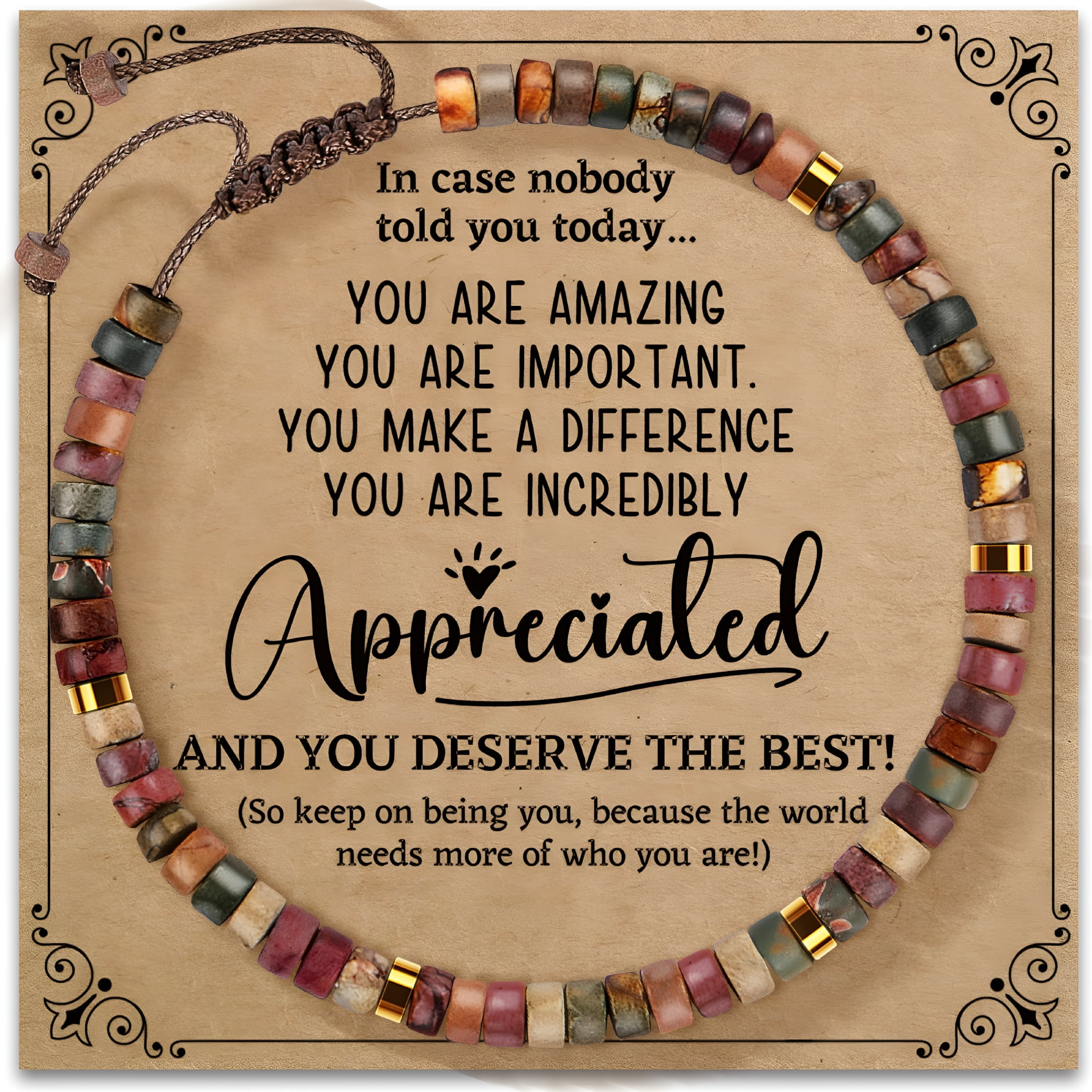 DESIGNICE Inspirational Gifts Bracelets for Women - Healing Natural ...