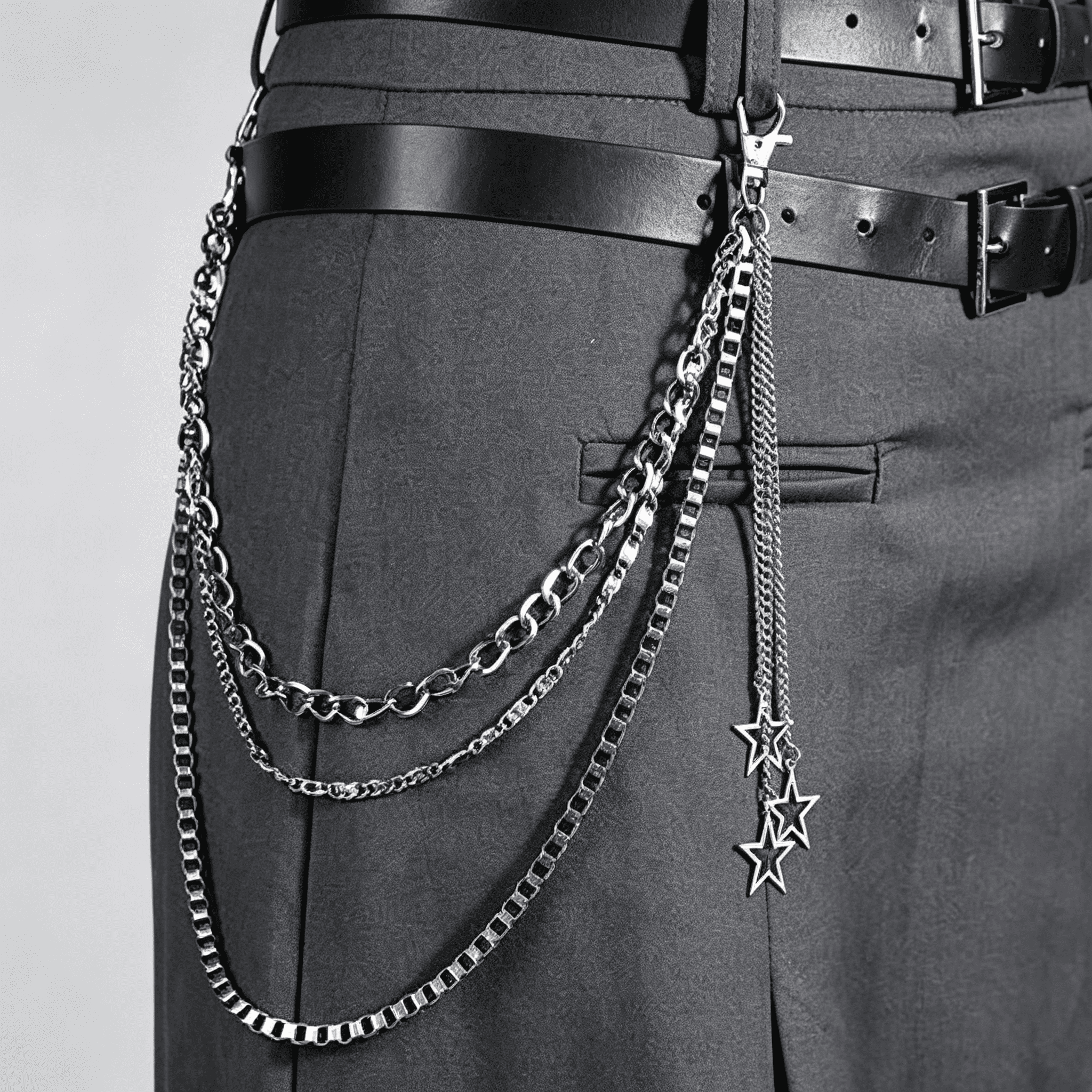 DESIGNICE Jean Chain Belt for Men&Women,Pocket Chain Goth Punk Chain ...