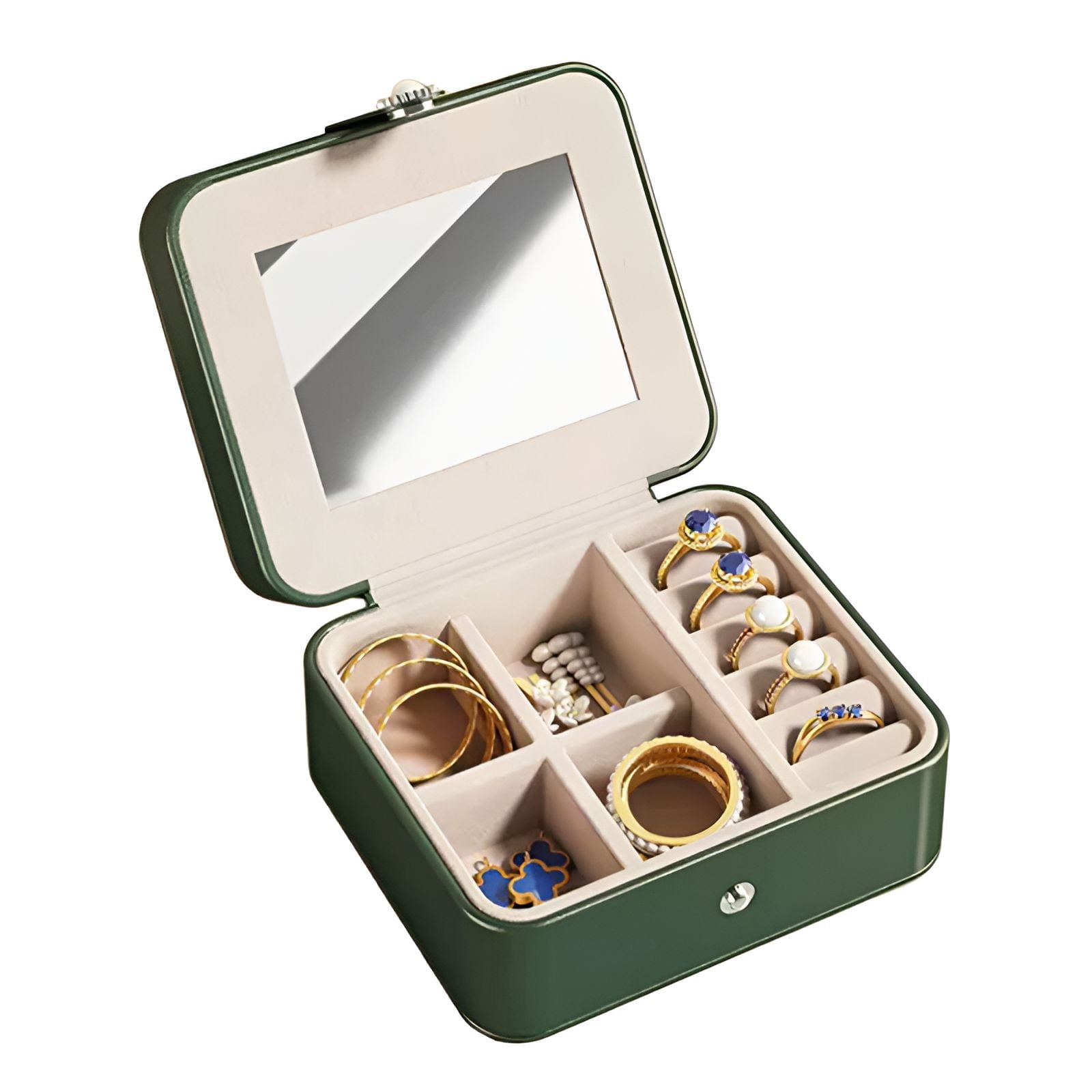 DESIGNICE Jewelry Box,Foldable Design for Space Efficiency Jewelry ...