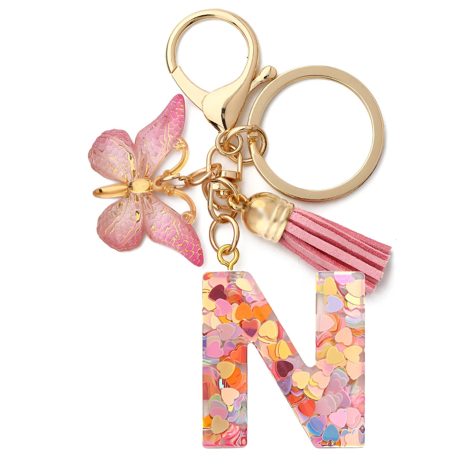 DESIGNICE Key Chain,Smooth Resin Texture Purse Charm,Sleek and Shiny ...