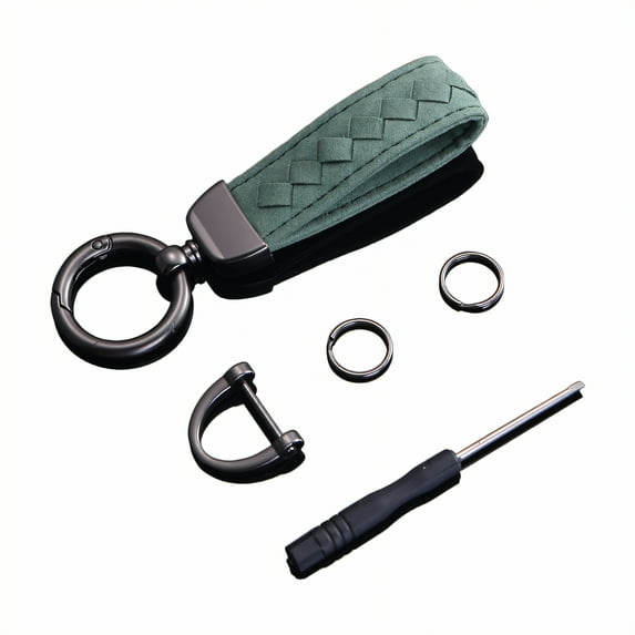 DESIGNICE Key Chains Men,Napped Leather Keychain Charms,Slip-Proof ...