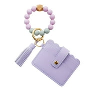 Compact Key Chain Organizer With Leather Strap, Smart Key Ring Holds 8 ...