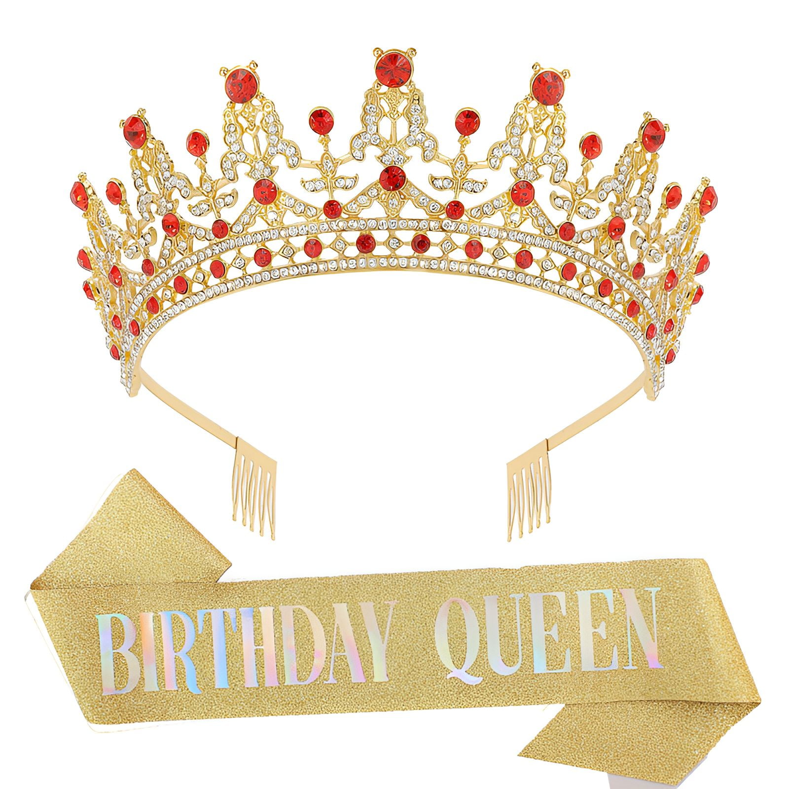 DESIGNICE King Crown,Unique Luxurious Appearance Birthday Crown Adult ...