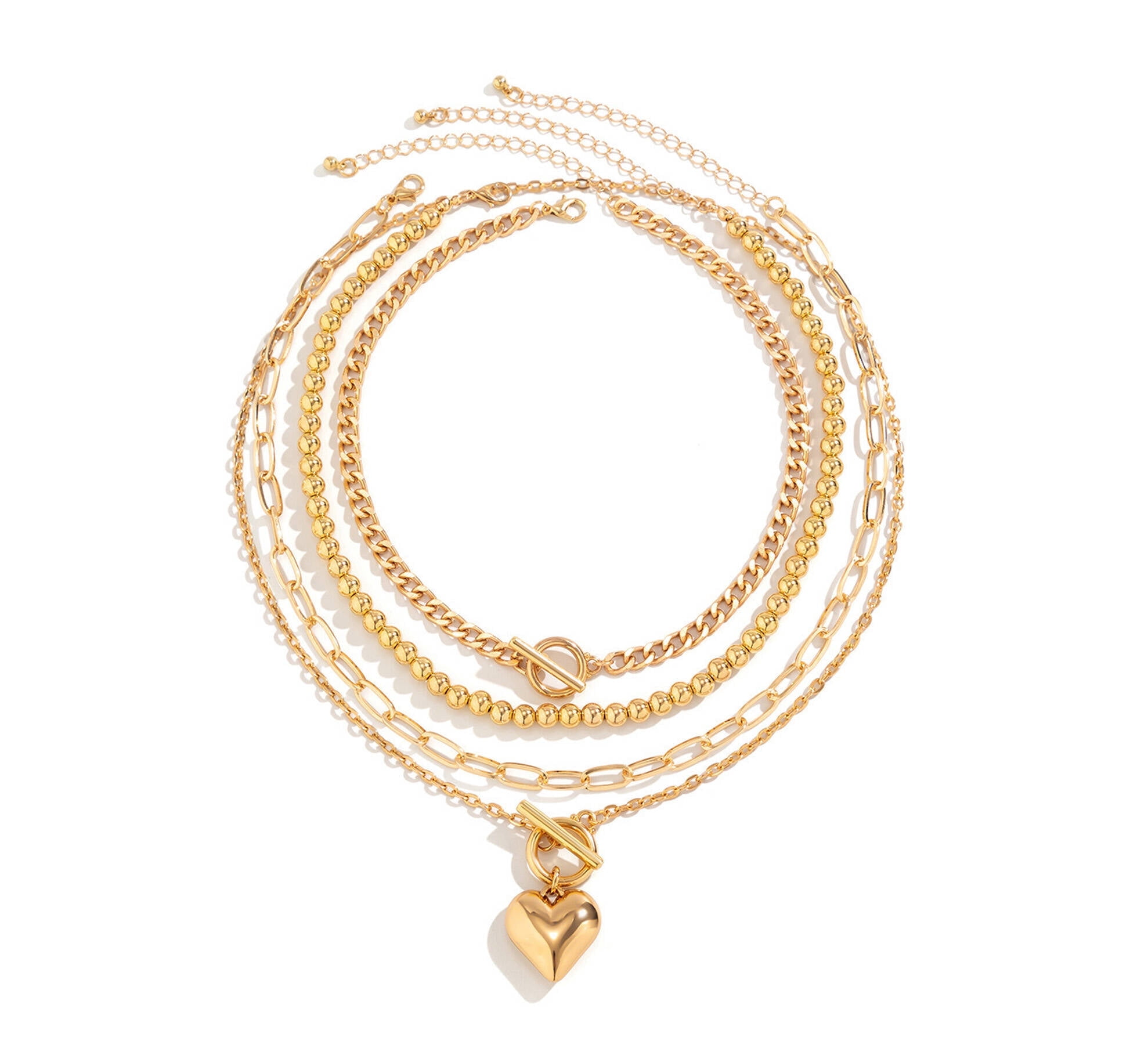 DESIGNICE Layered Necklaces for Women,Bold Gold Necklace Stack,Stylish ...
