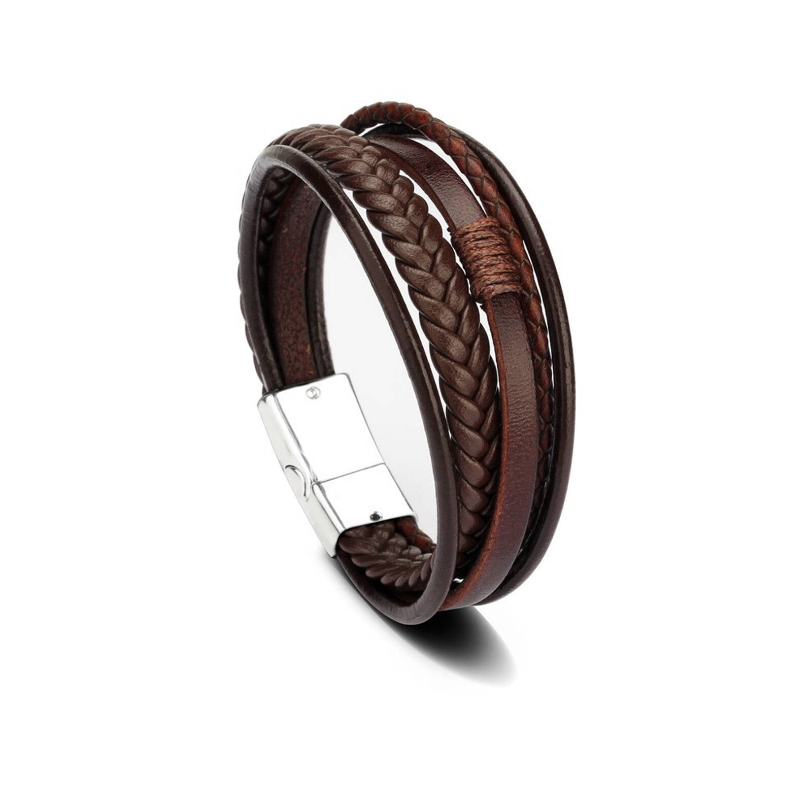 DESIGNICE Leather Bracelet,Unique Ethnic Charm Bracelet,Modern Cross ...