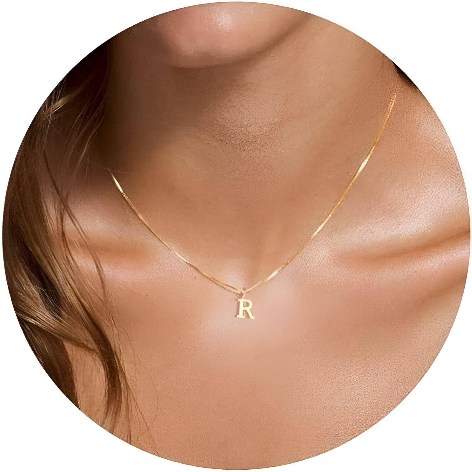 DESIGNICE Letter D Necklace for Women,Resistant to Fading D Initial ...