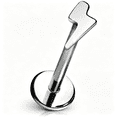 DESIGNICE Lightning Bolt Flat Back Stud – Astm-F136 Implant Grade ...