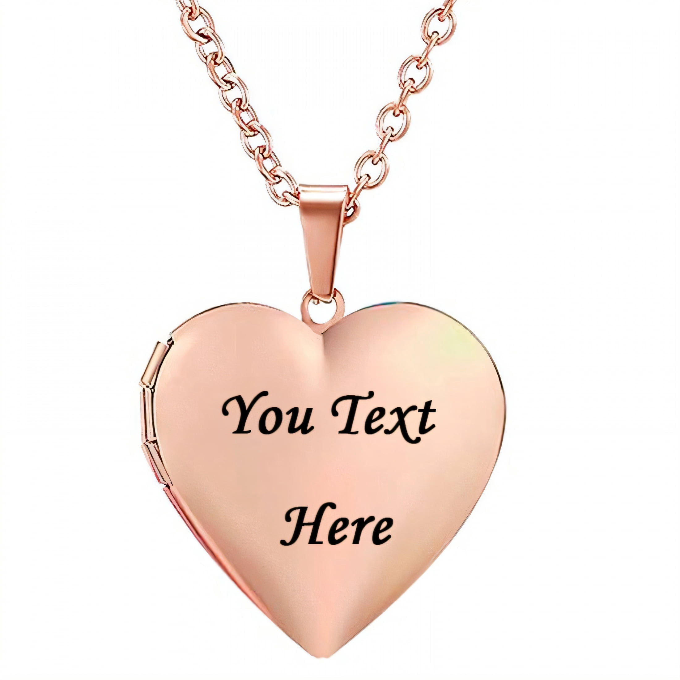 DESIGNICE Locket Necklace for Women,Heart Outline Heart Locket Necklace ...