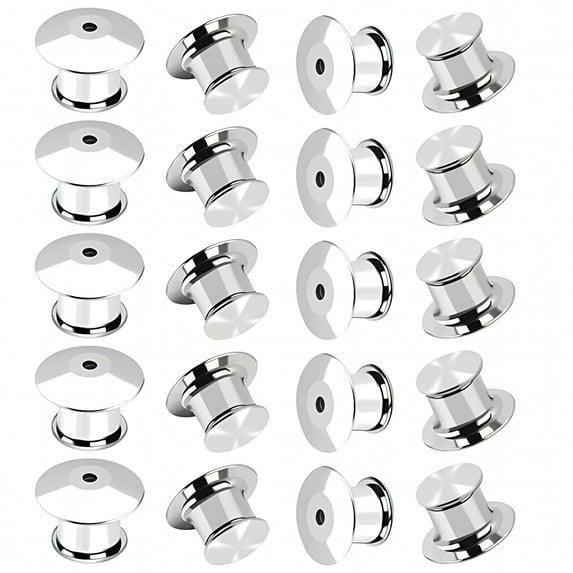DESIGNICE Locking Pin Keepers Backs Copper Silver Retaining Clips to ...