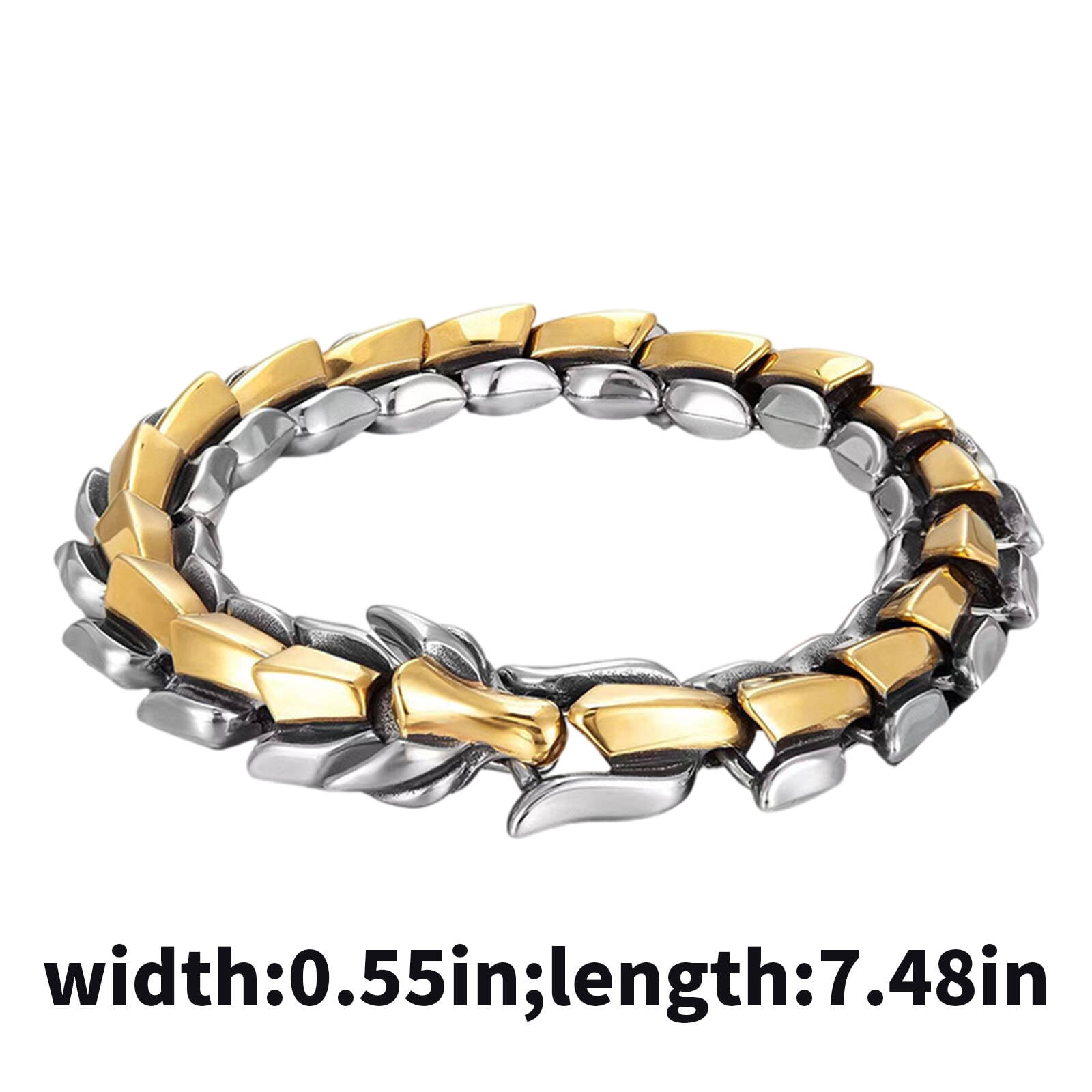 DESIGNICE Mens Bracelet,Keel Design Bracelets for Men,Dragon Element ...