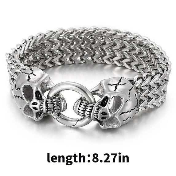 DESIGNICE Mens Bracelet,Retro Viking Style Mens Jewelry,Stainless Steel ...