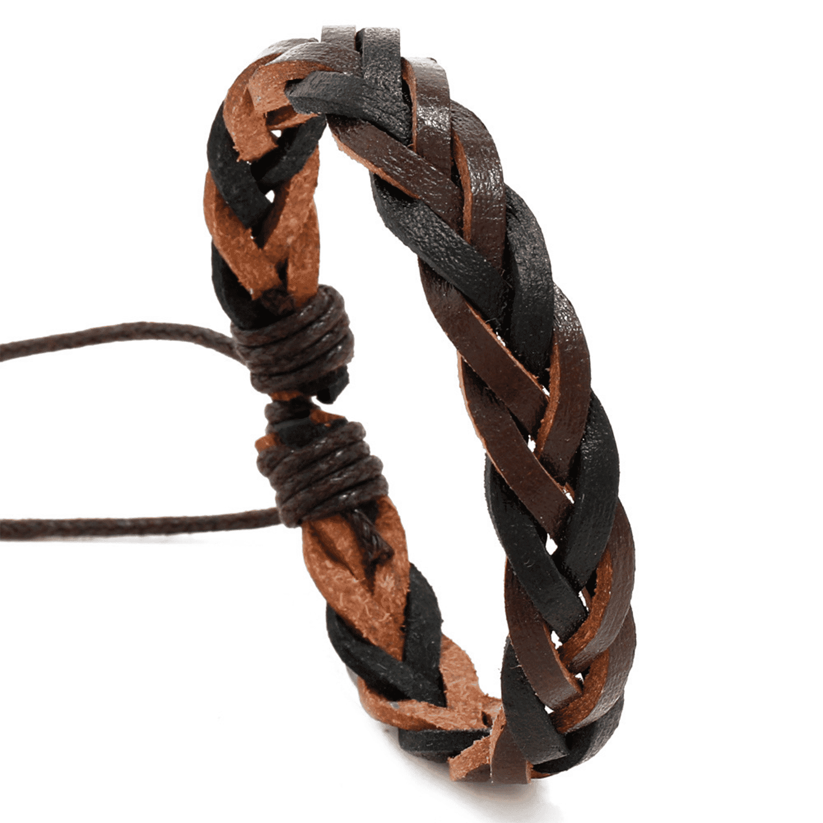 DESIGNICE Mens Leather Bracelet Braided Bracelet Emo Accessories ...