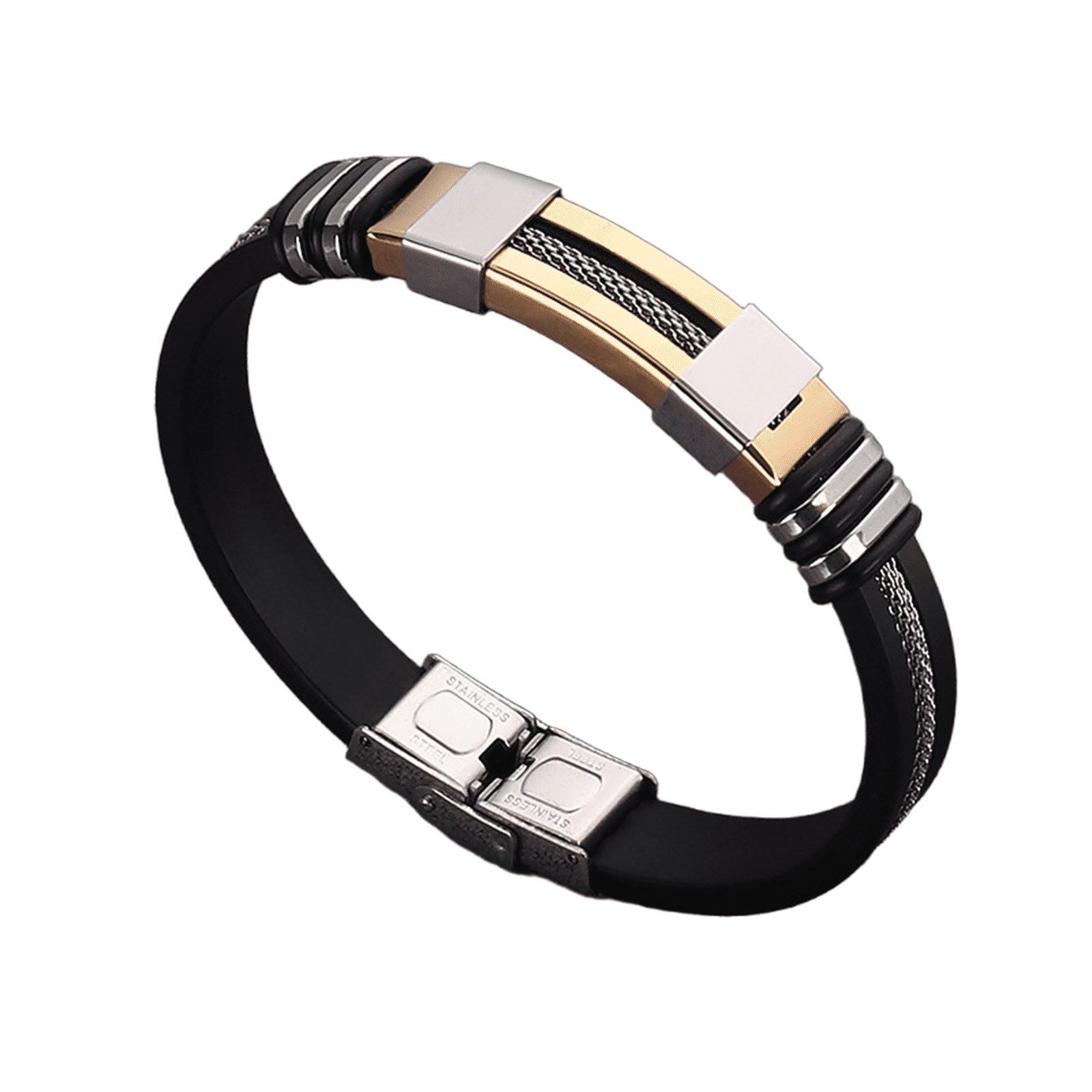 DESIGNICE Mens Leather Bracelet Multicolor Fashion Accessories Emo ...