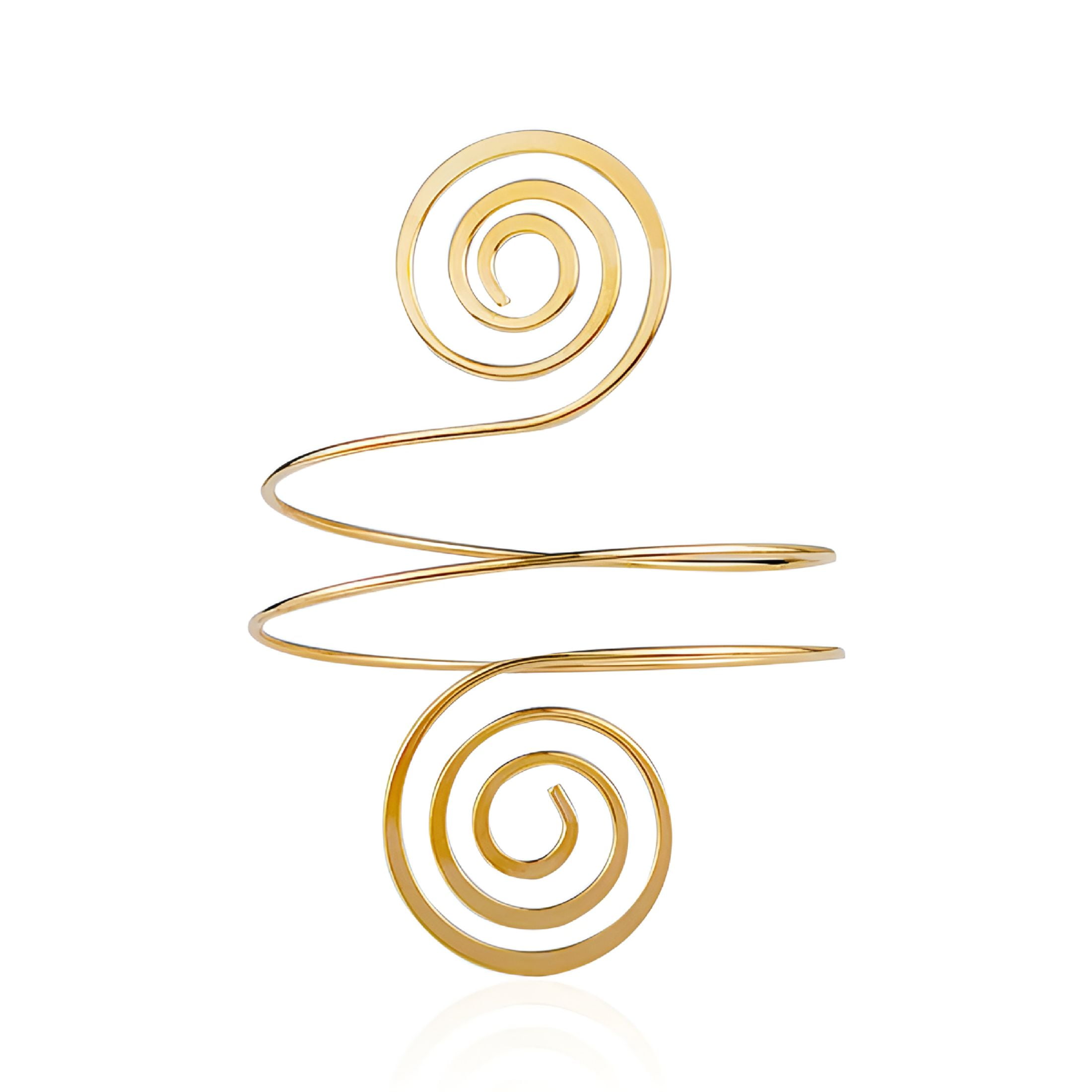 DESIGNICE Metal Arm Cuff Upper Arm for Women Gold Silver Color Armlet ...