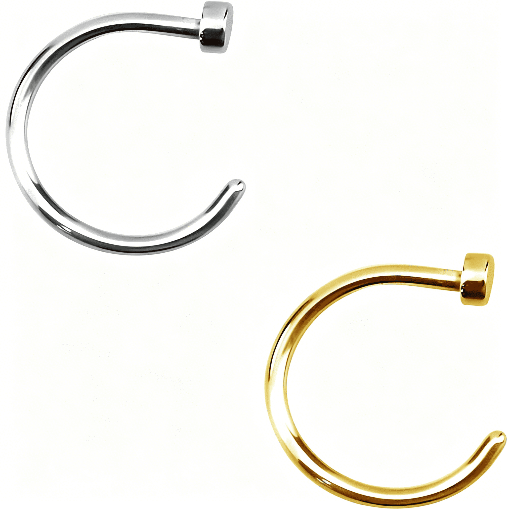 DESIGNICE Nose Ring Hoop-Comfort Fit in Surgical Steel,Rose Gold,Yellow ...