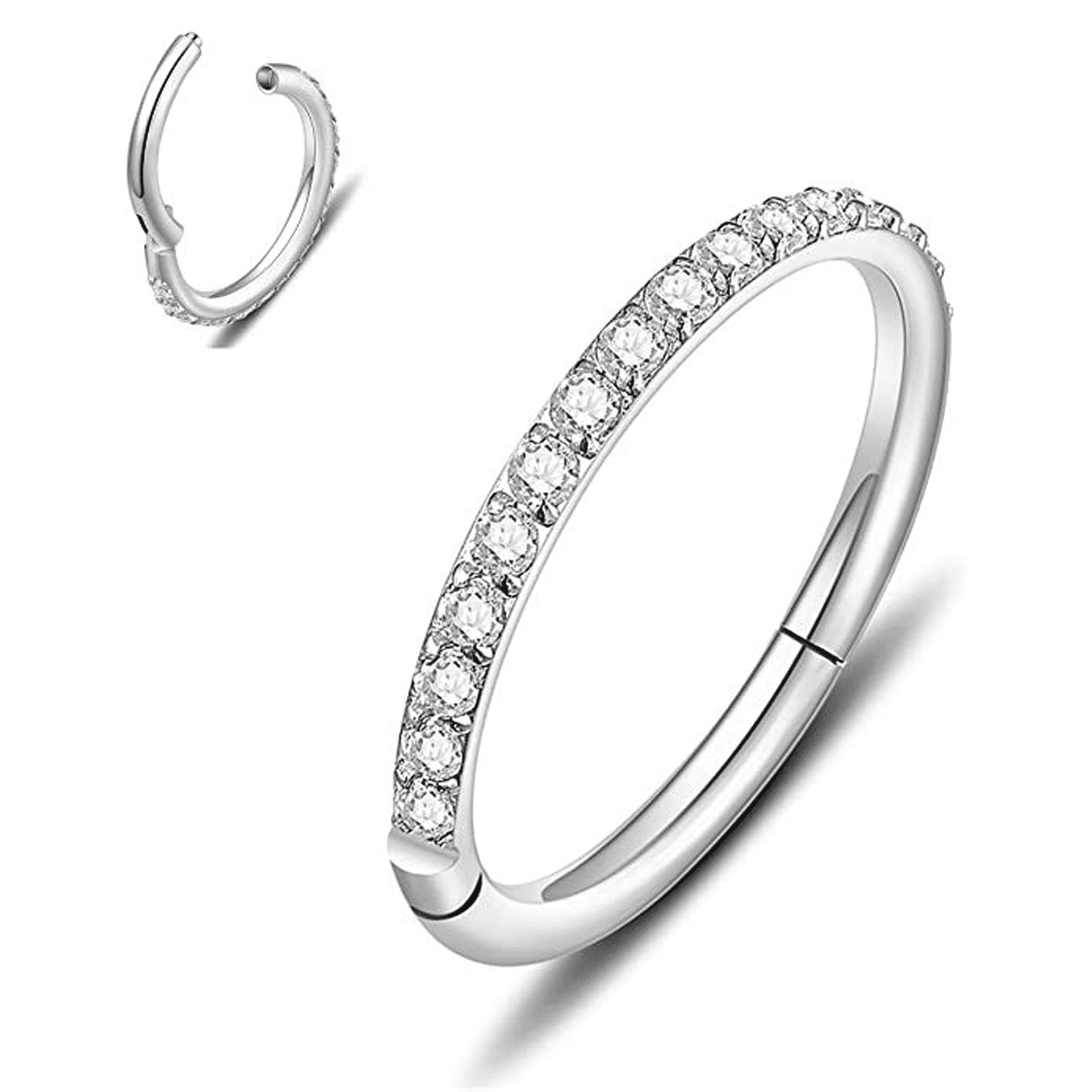DESIGNICE Nose Ring,Minimalist Style Shine Nose Jewelry,Natural Fit for ...
