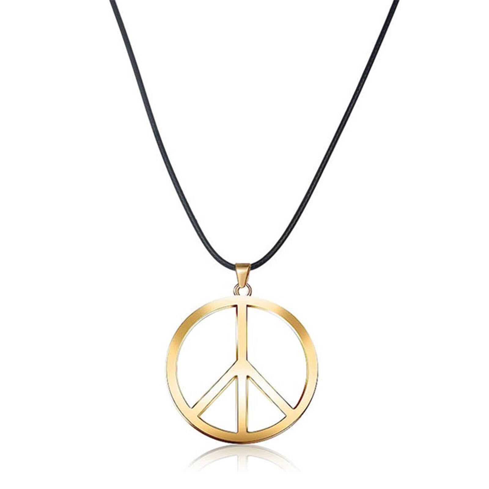 DESIGNICE Peace Symbol Necklace Anti-War Peace Symbol Peace Symbol ...