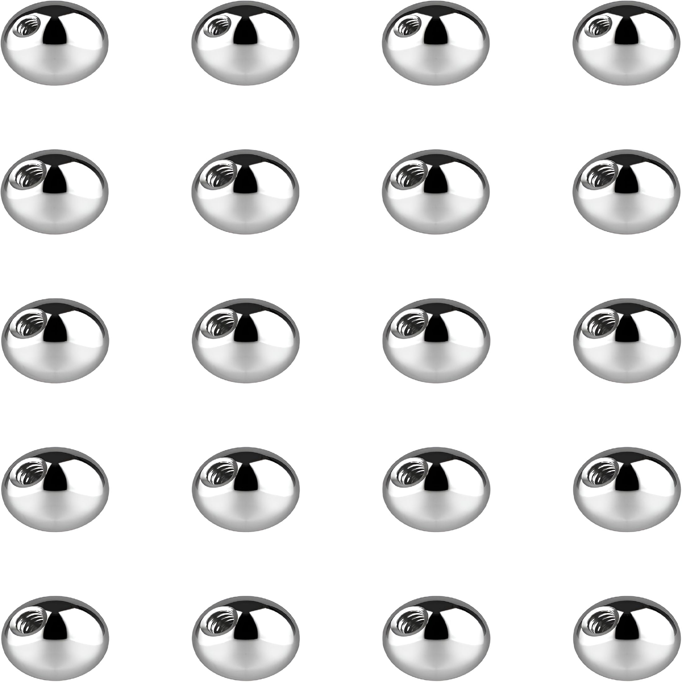 DESIGNICE Piercing Balls 14g, 16g Externally Threaded - Use For Anti ...