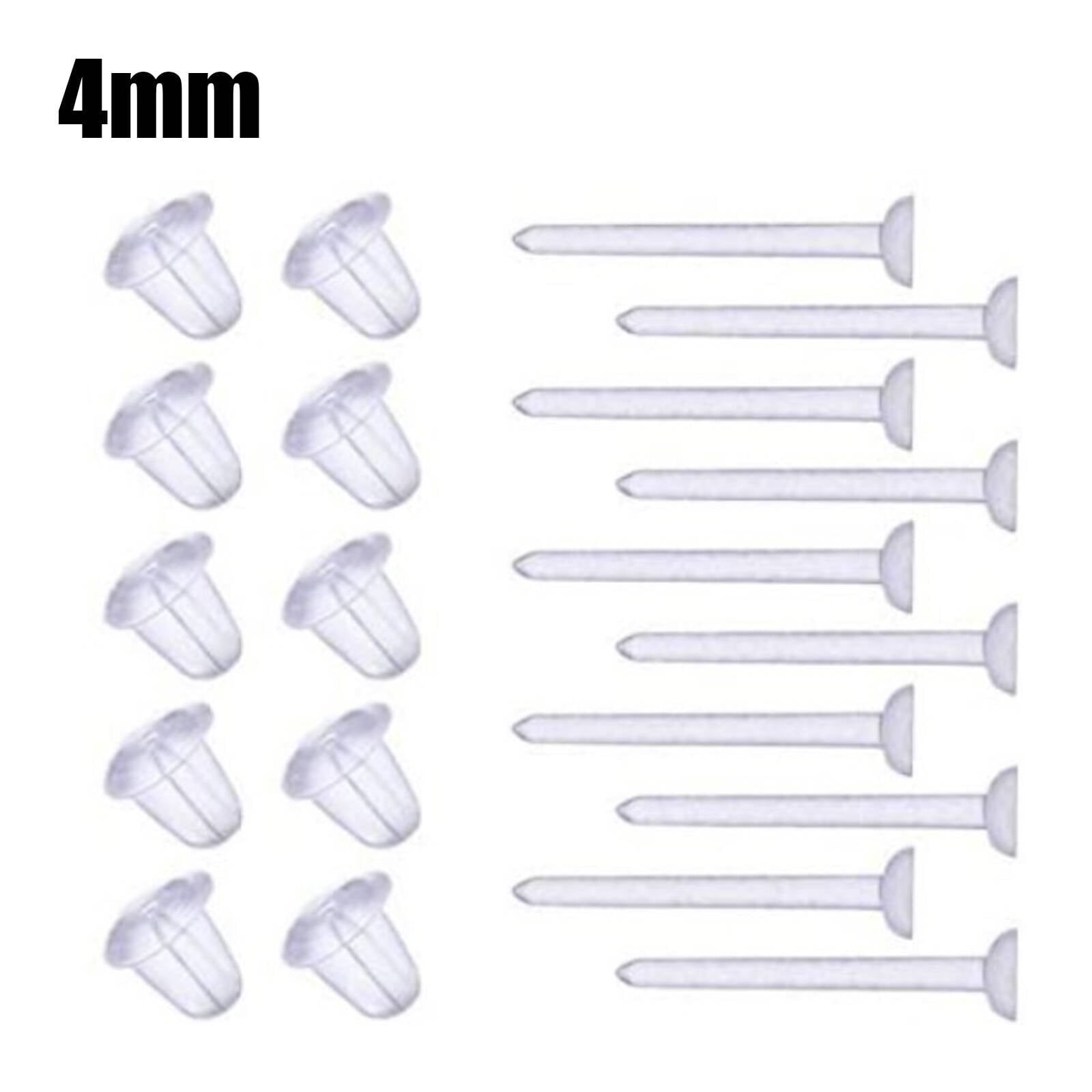 DESIGNICE Plastic Earrings Transparent Plastic Clear Earrings,Style3 ...