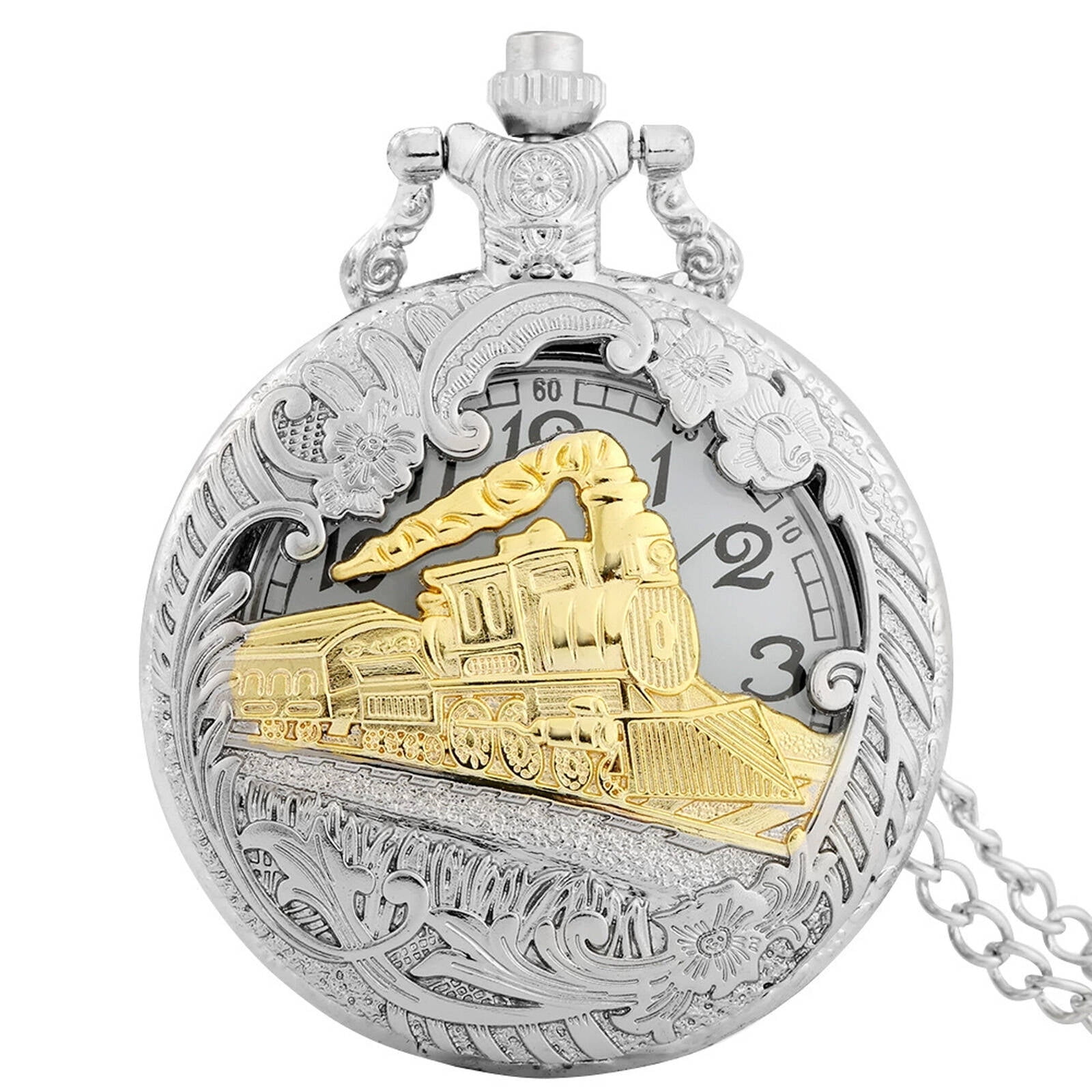 DESIGNICE Pocket Watch Intricate Floral Craftsmanship Pocket Watches ...