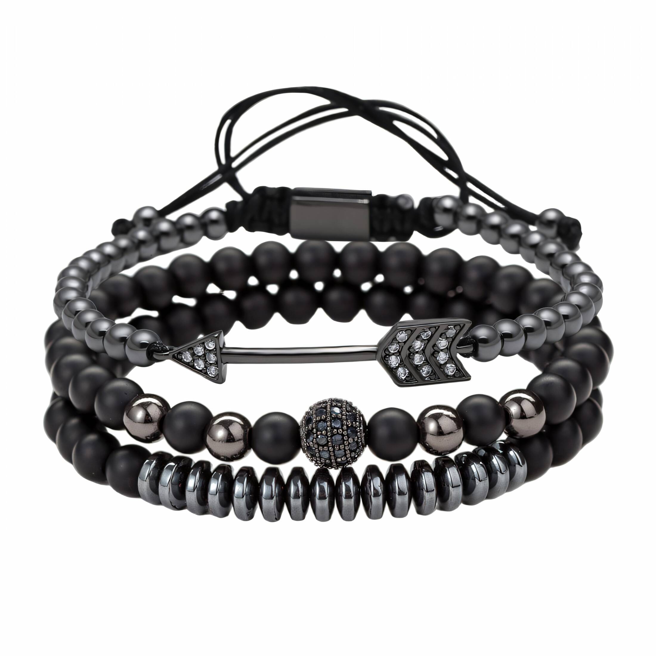 DESIGNICE Pulseras Para Hombres Black Copper Beads Guy Gifts Boys ...