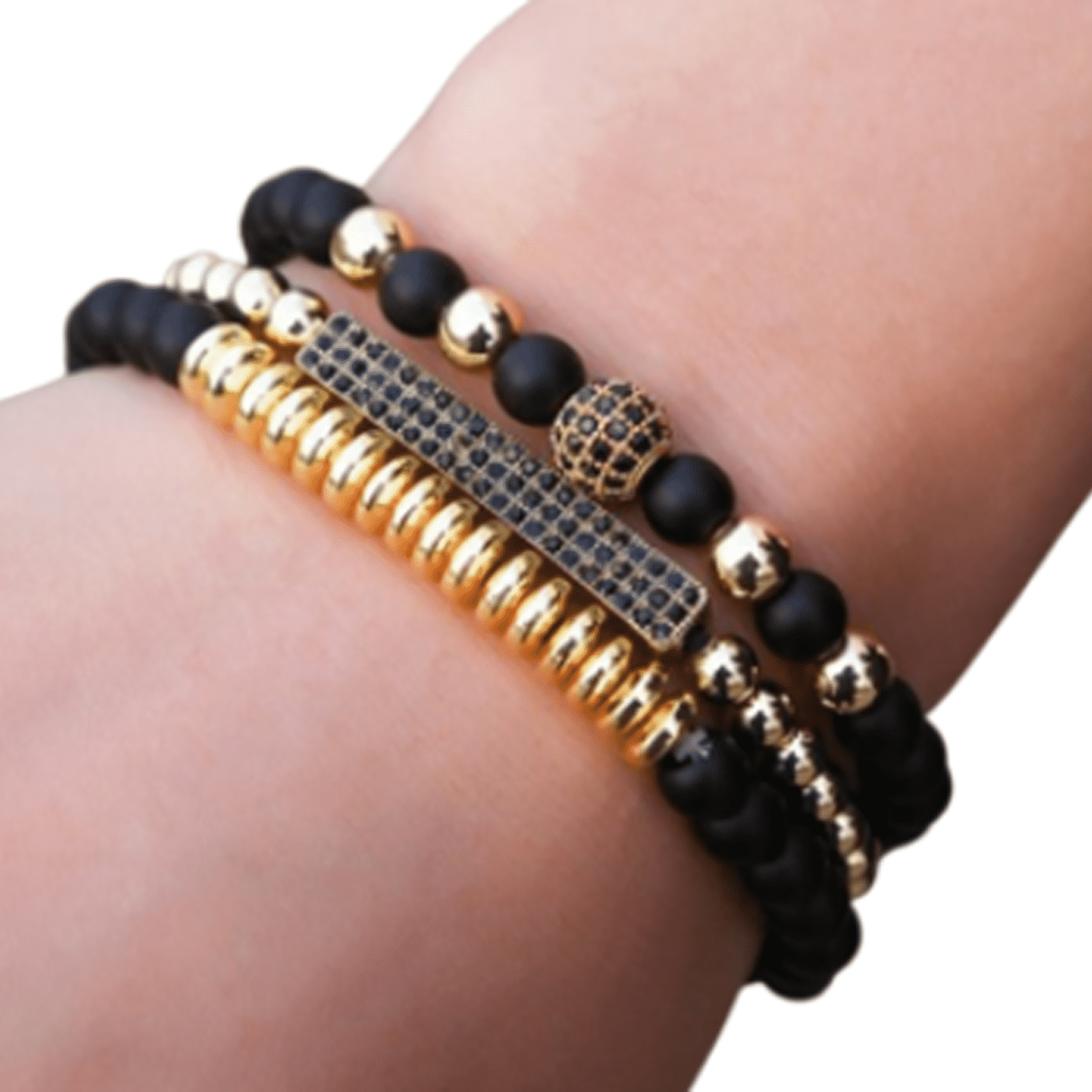 DESIGNICE Pulseras Para Hombres Black Copper Beads Guy Gifts Boys ...