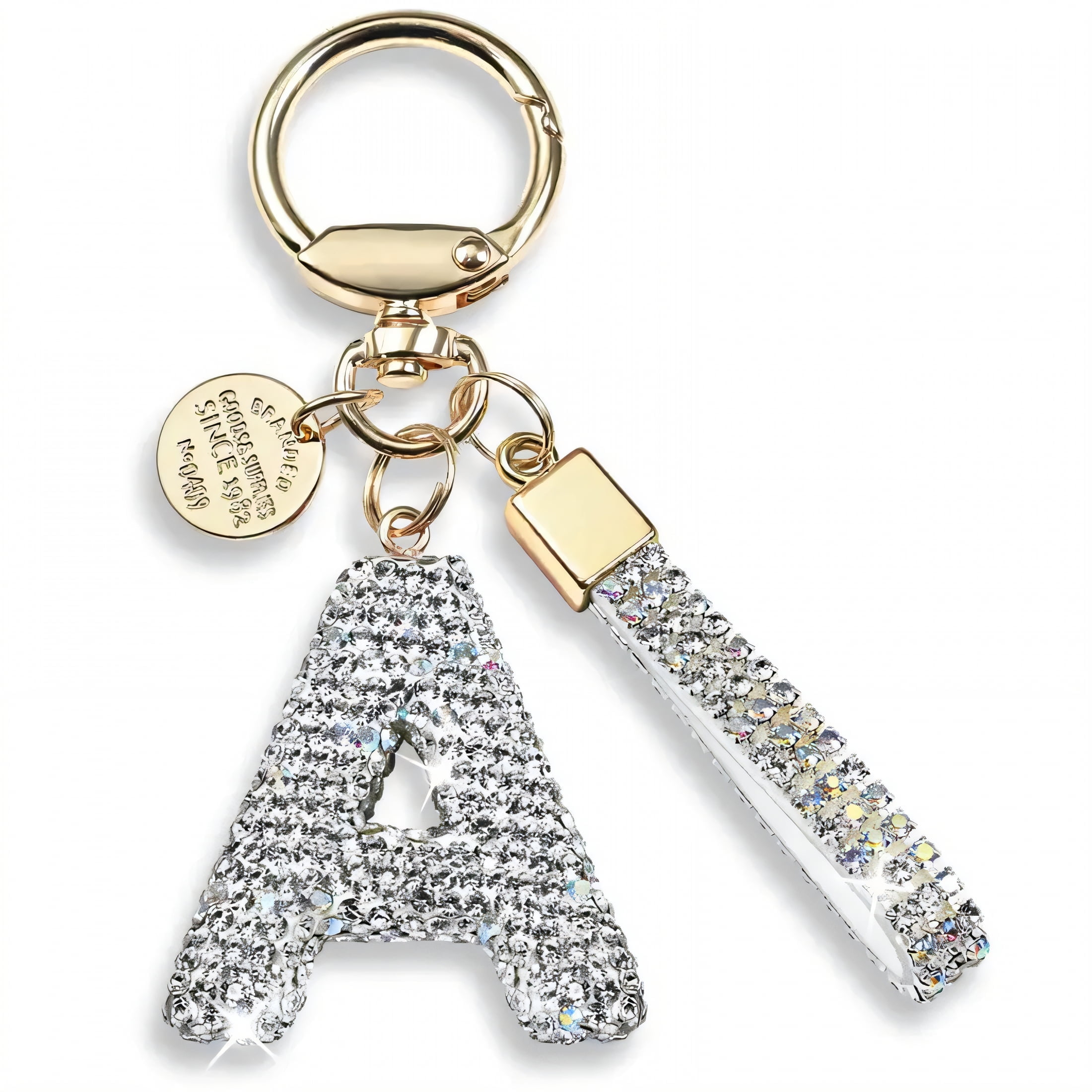 DESIGNICE Purse Charms,Letter Design Purse Charms for Handbags,Diamond ...