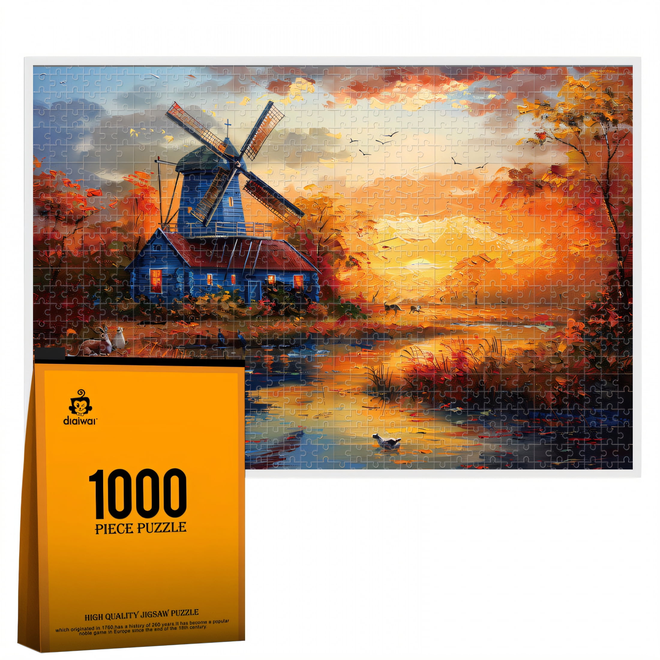 DESIGNICE Puzzles for Adults 1000 Pieces,Four-Tone Print Process Jigsaw ...