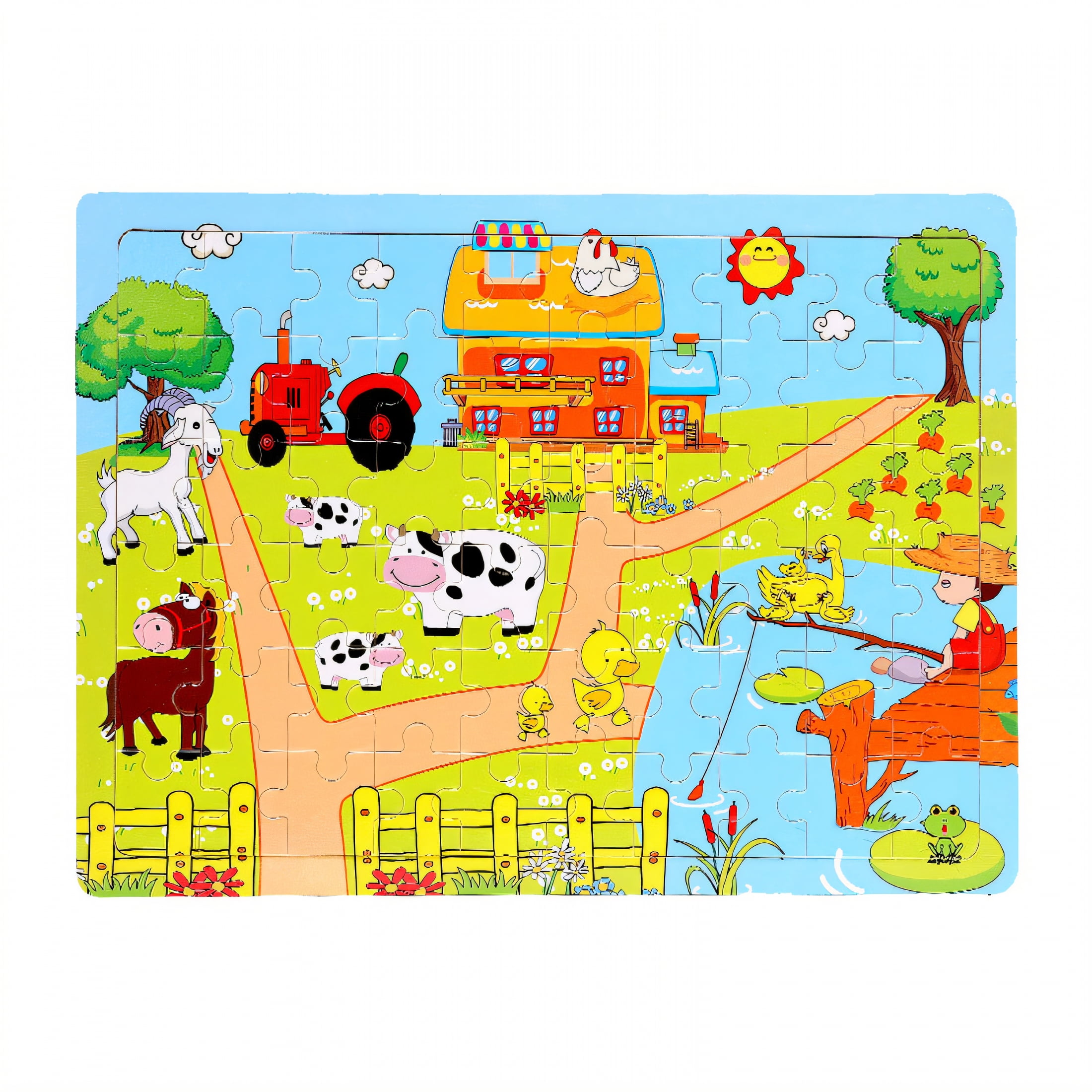 DESIGNICE Puzzles for Kids Ages 6-8,Timber Game Chip Puzzles for Kids ...