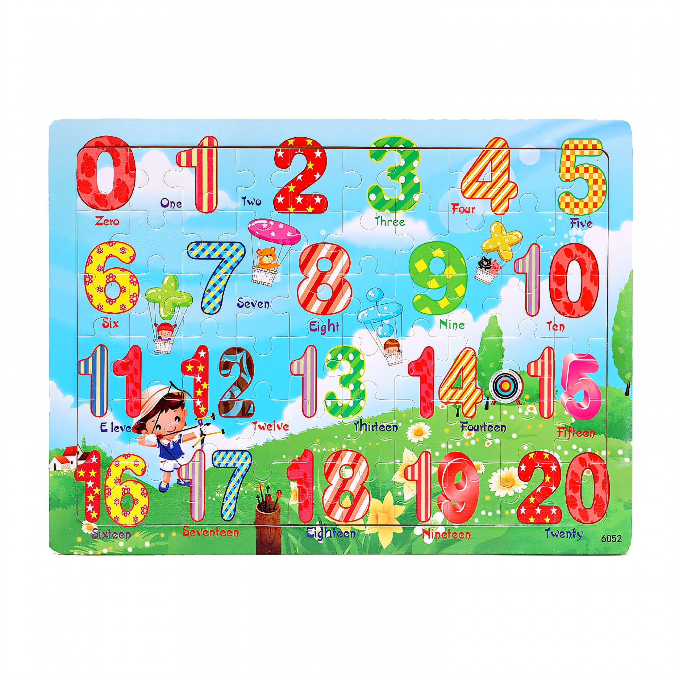 DESIGNICE Puzzles for Kids Ages 6-8,Wood Lock Segment Puzzles for Kids ...