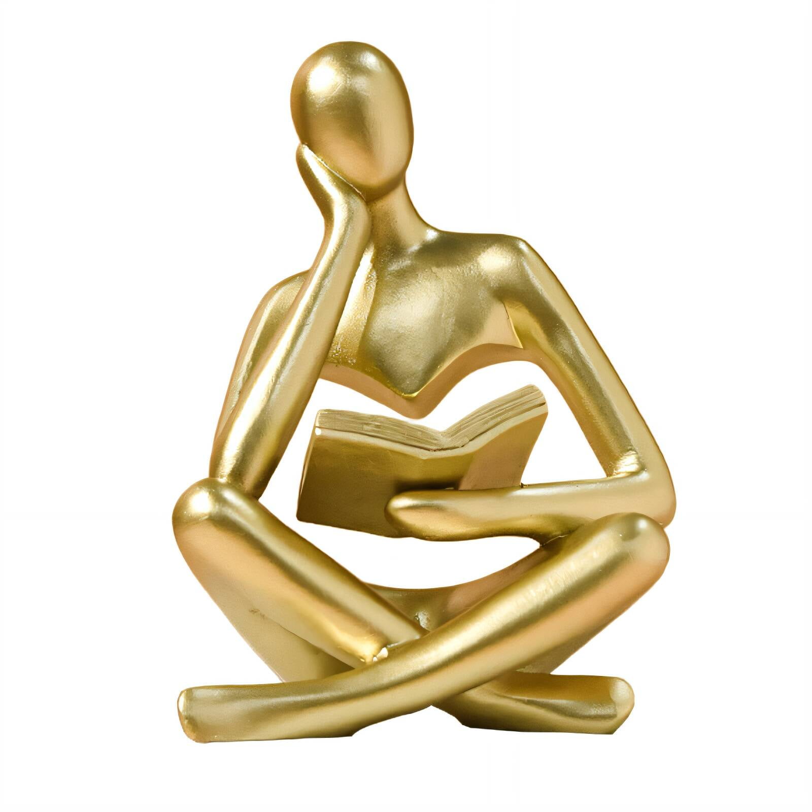 DESIGNICE Reading Woman Figurine,Graduation Gift Thinker Reading ...