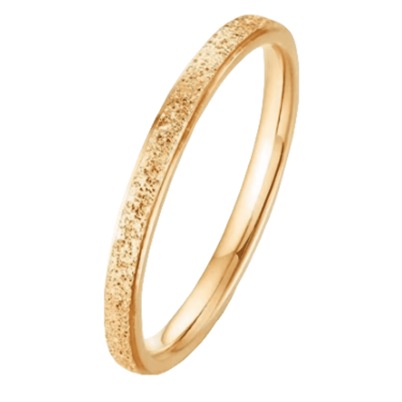 DESIGNICE Rings for Women,Elegant Gold Pearl Sand Matte Finish Tungsten ...