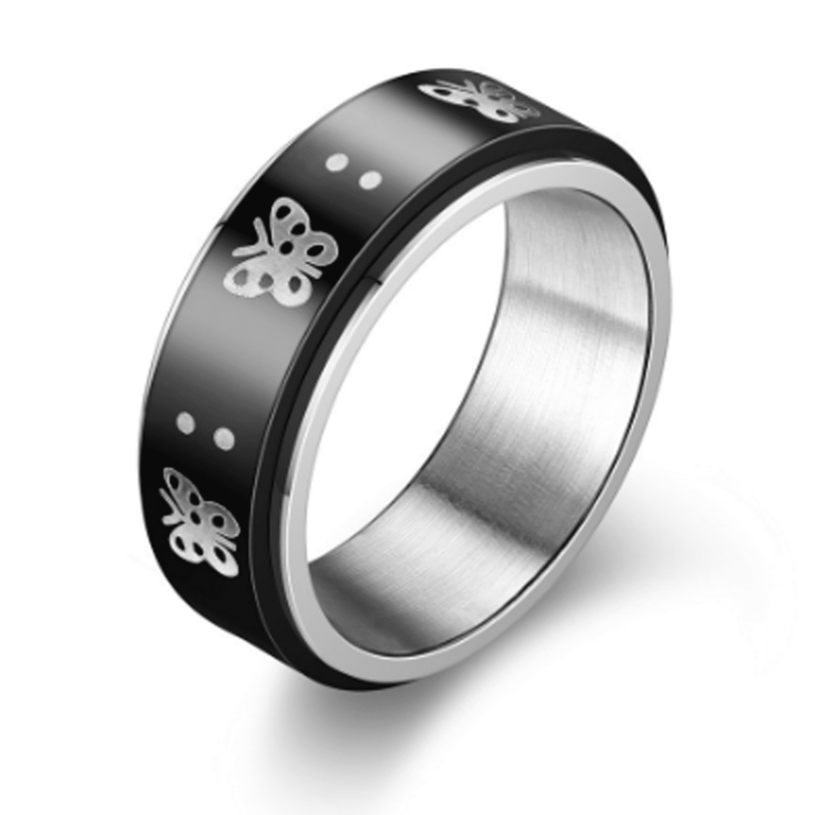 DESIGNICE Rings for Women,Stress-Relieving Stainless Steel Rings for ...
