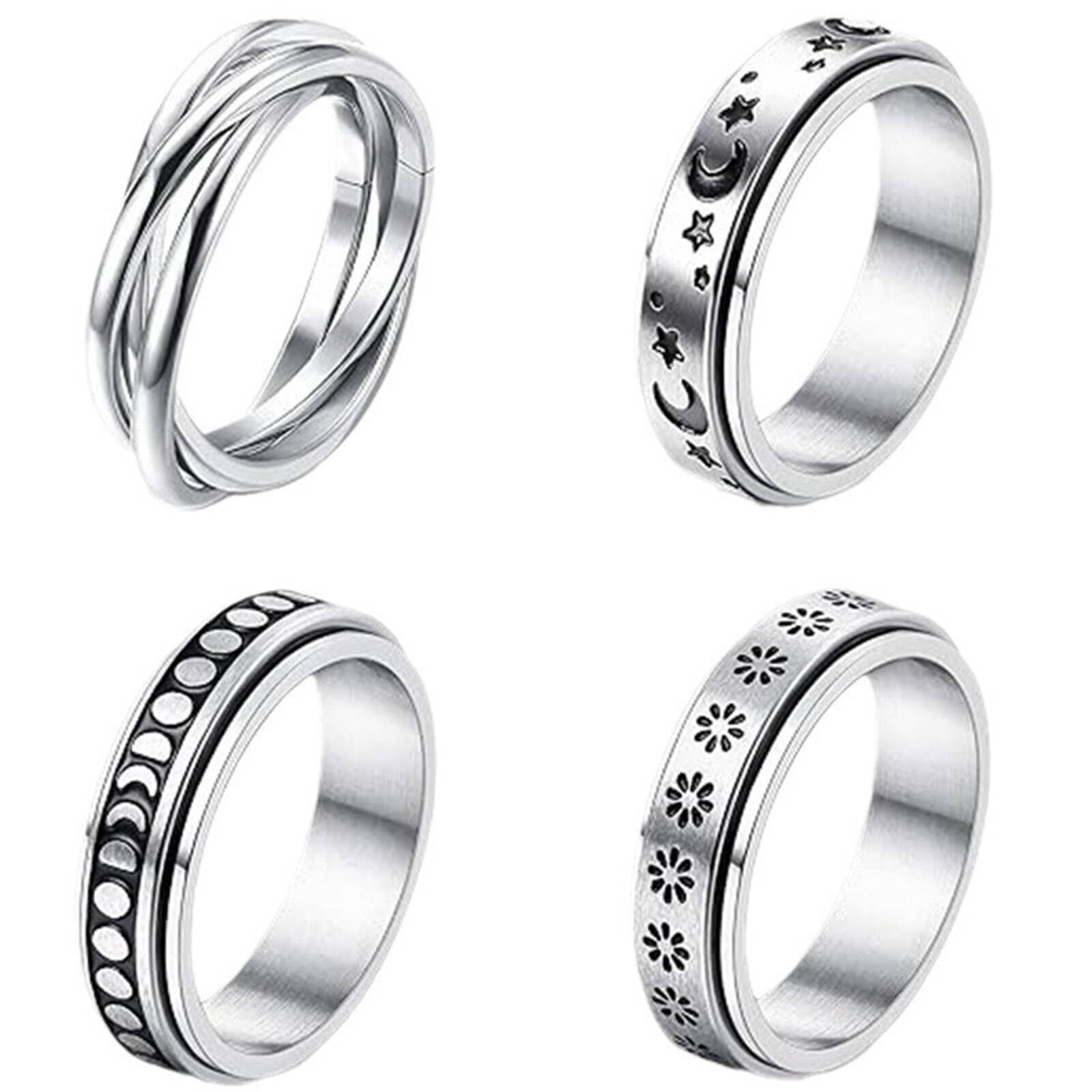 DESIGNICE Rings for Women Electroplating Tungsten Rings for Women Alloy ...