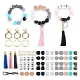DESIGNICE Set of 84 Keychain Making DIY Crafts Keychains Materials Kits ...
