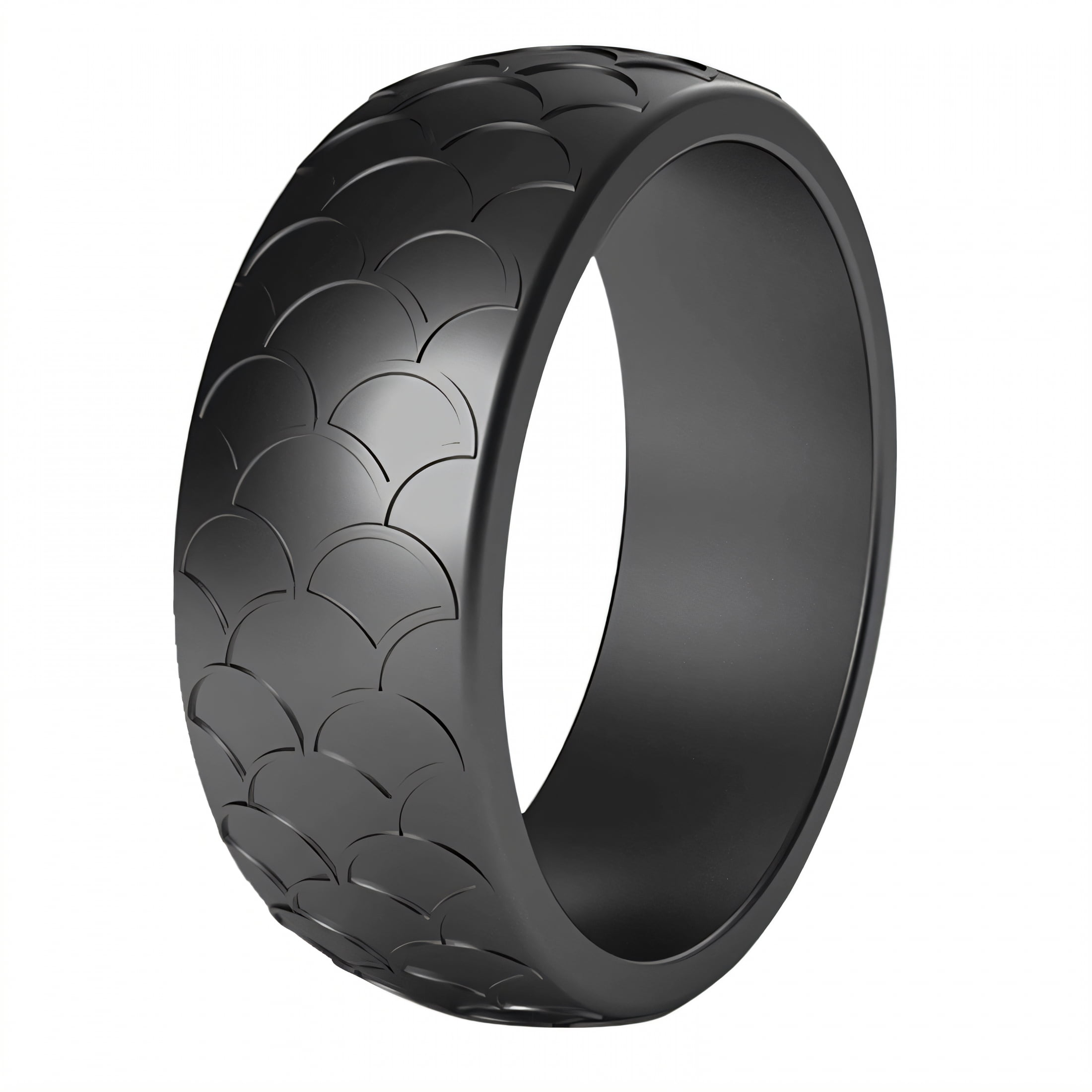 DESIGNICE Silicone Rings for Him,Subtle Texture Rubber Rings Men ...