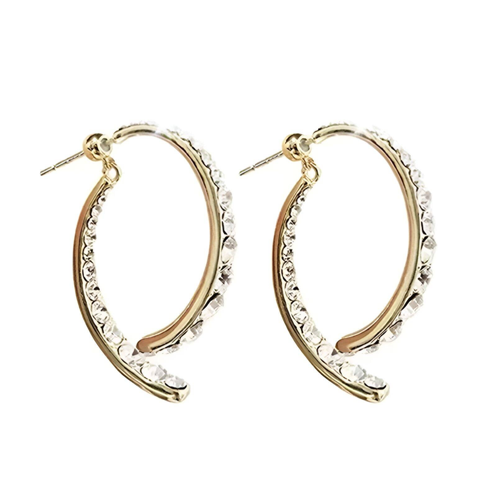 DESIGNICE Silver Dangle Earrings,Diamond-Studded Design Dangly Earrings ...