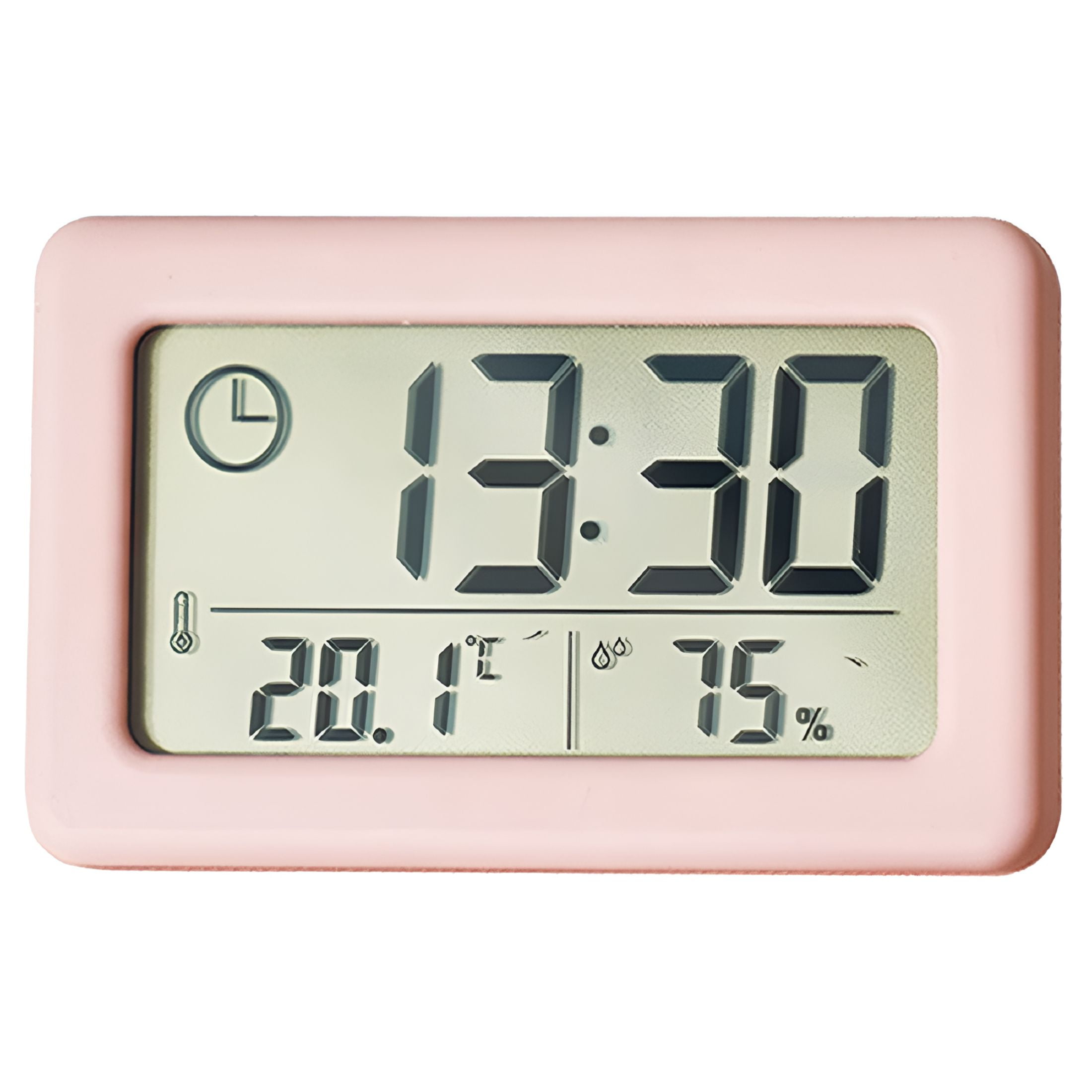 DESIGNICE Simple Clock,Light and Thin,Temperature and Humidity ...