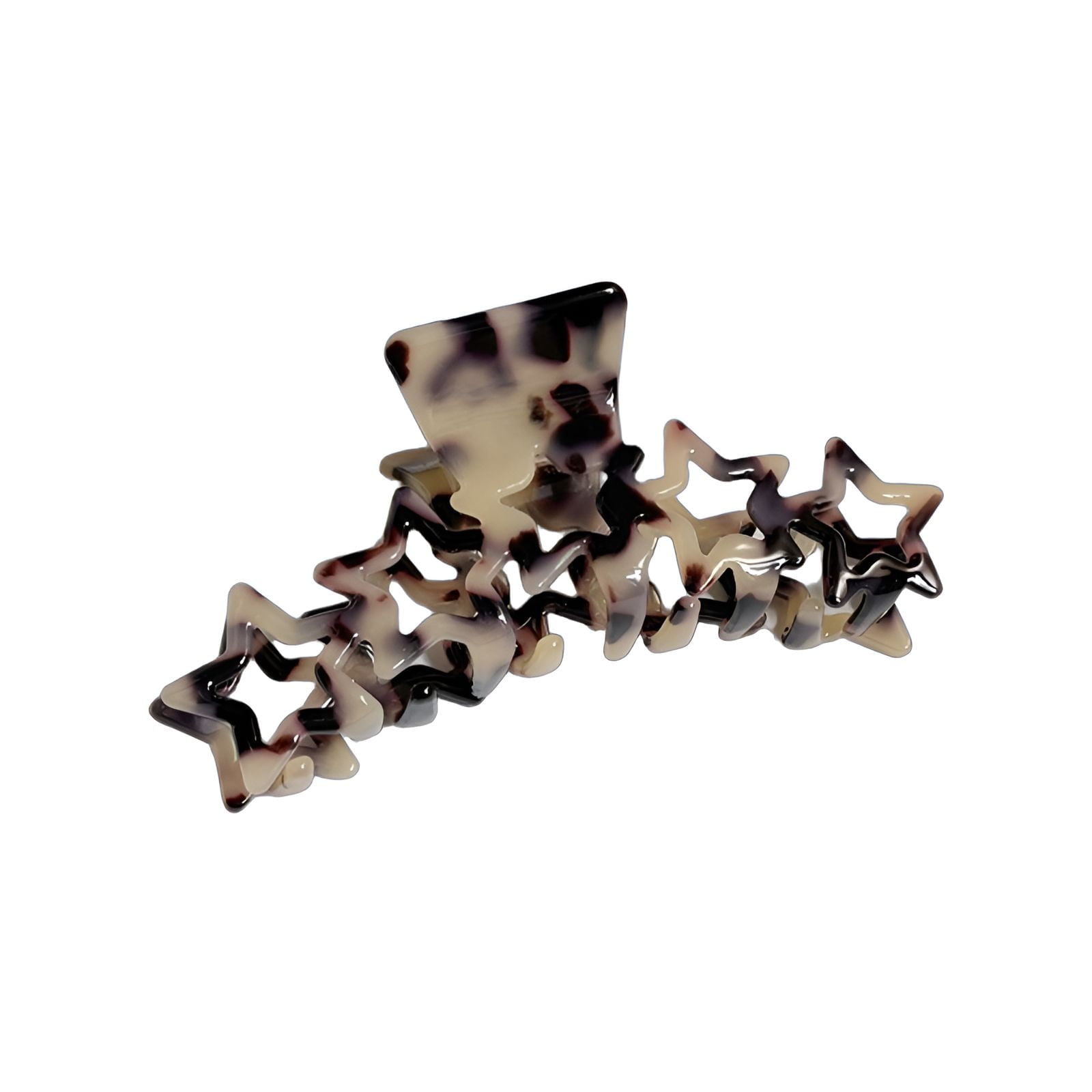 DESIGNICE Stars Hair Clips,Snug Fit Claw Clip,Glamorous Look Stars Claw ...