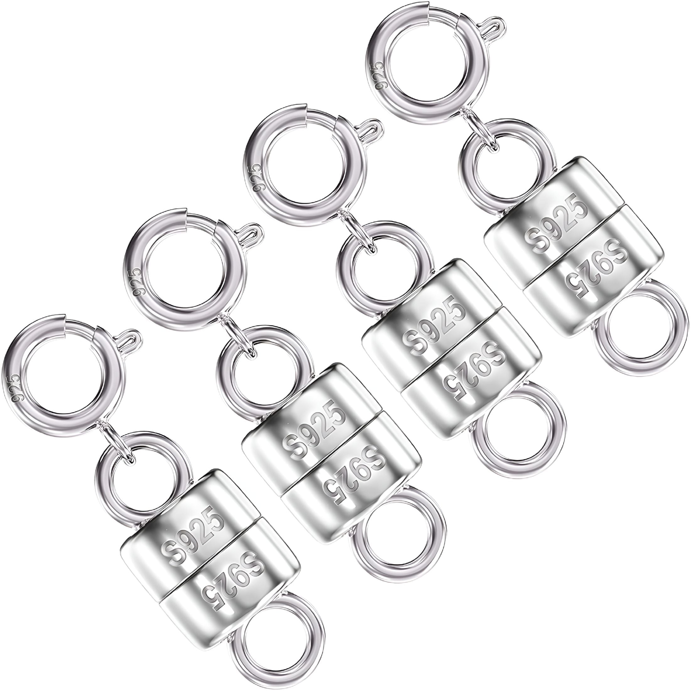 DESIGNICE Sterling Silver Magnetic Necklace Clasps and Closures,Gold ...