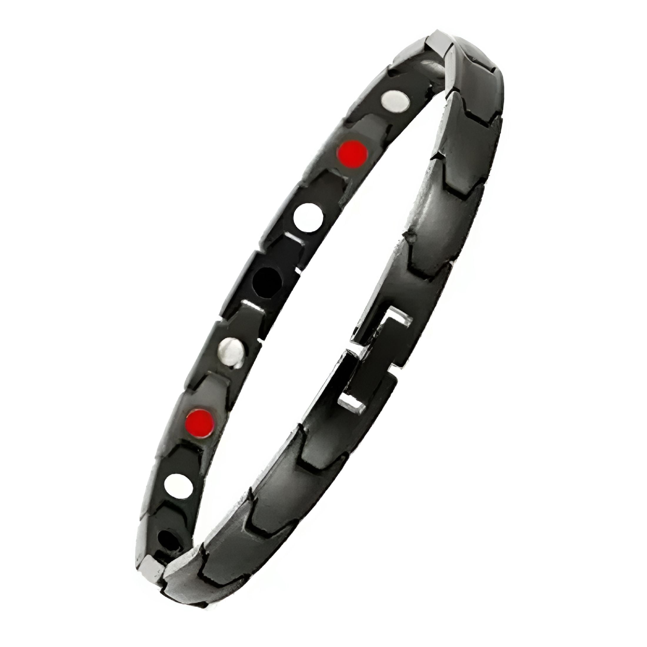 DESIGNICE Titanium Steel Magnetic Bracelet Lymph Drainage Detox Therapy ...