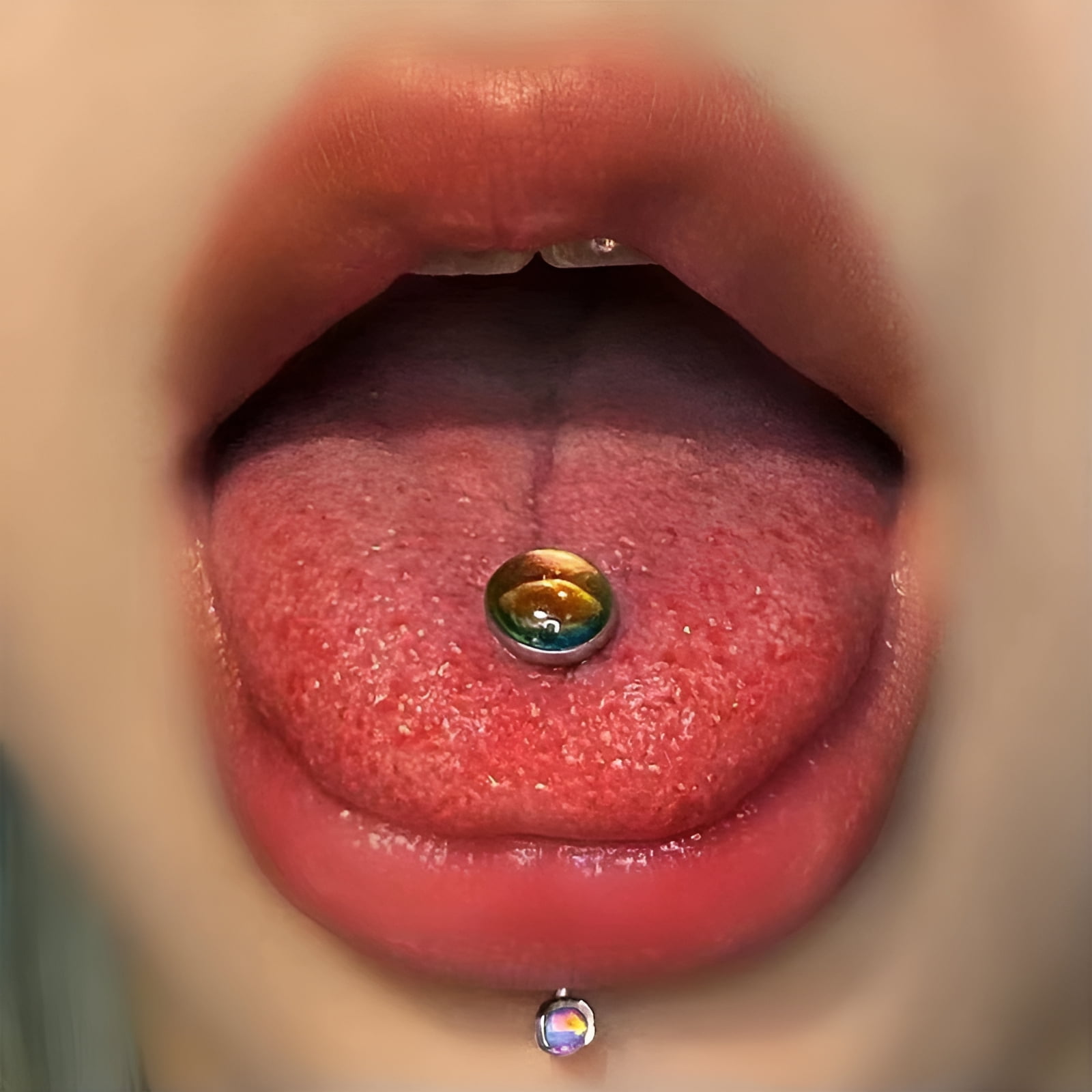 DESIGNICE Tongue Rings,Brushed Sleek Vibe Tongue Rings for Women,Laser ...