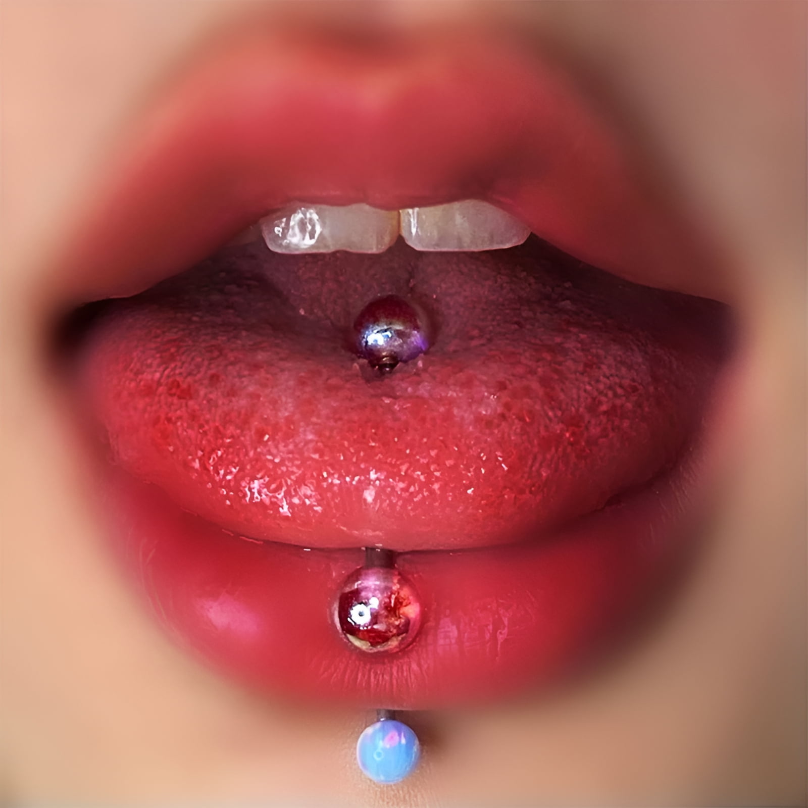 DESIGNICE Tongue Rings,Simple Vivid Glow Tongue Rings for Women,Classy ...