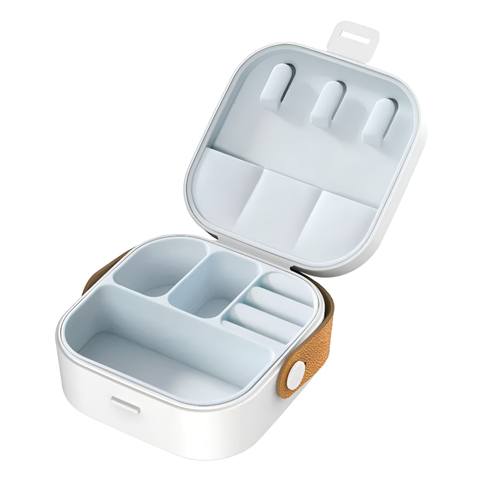 DESIGNICE Travel Jewelry Case,Fine Edges Tactile Clarity Jewelry Boxes ...