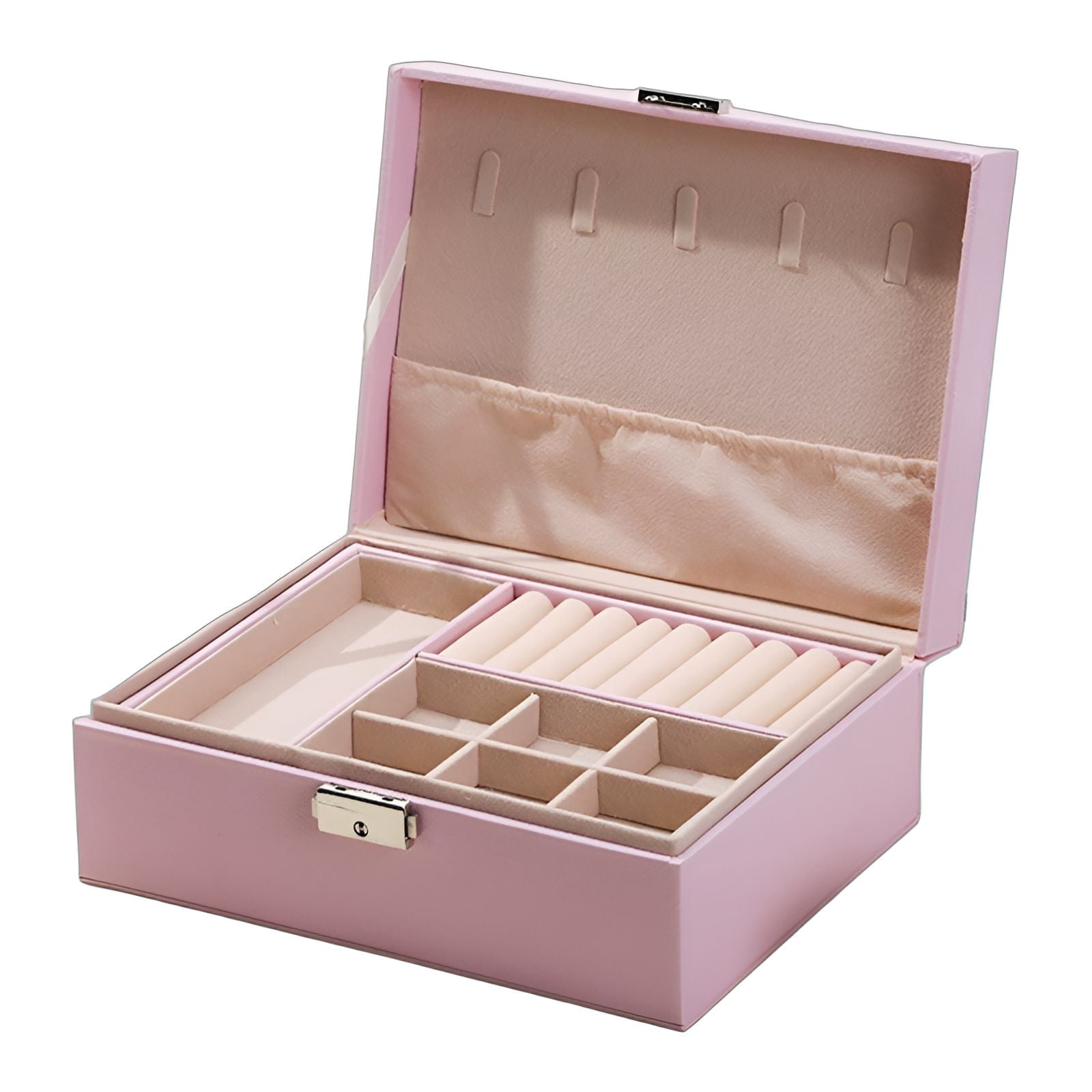DESIGNICE Travel Jewelry Case,Friction-Control Base Reliable Stand ...
