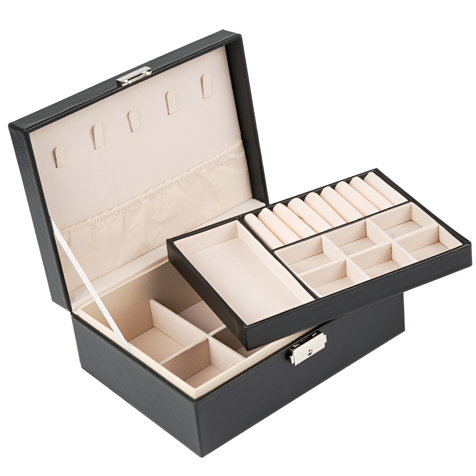 DESIGNICE Travel Jewelry Case,Mini Profile Clutter-Free Presence Small ...